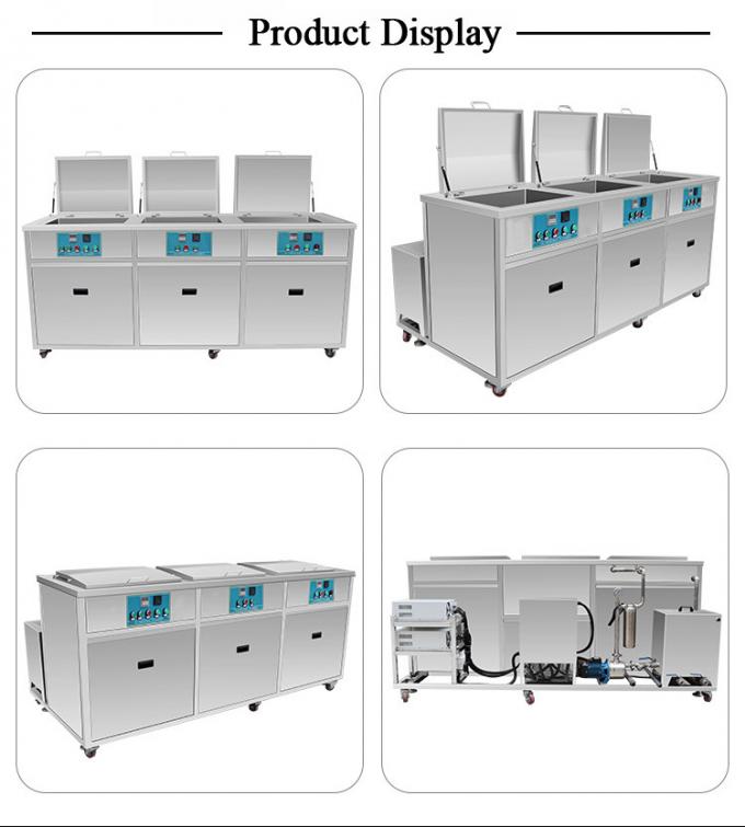 960L Rinsing Drying Multi Tank Ultrasonic Cleaner Diesel Engine Use